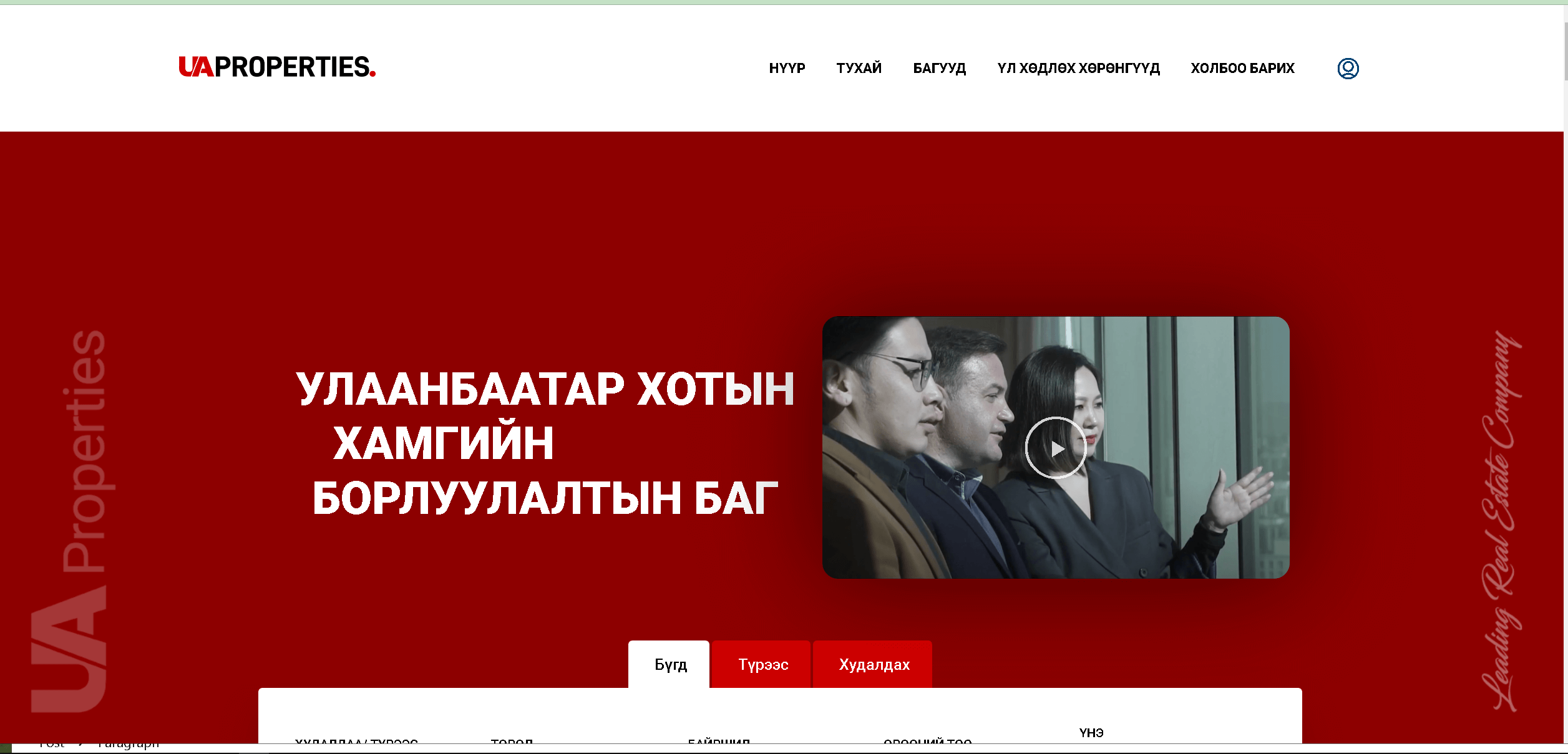 Үл хөдлөх хөрөнгө зуучлал Шилдэг 5 компани - MMARKET.MN